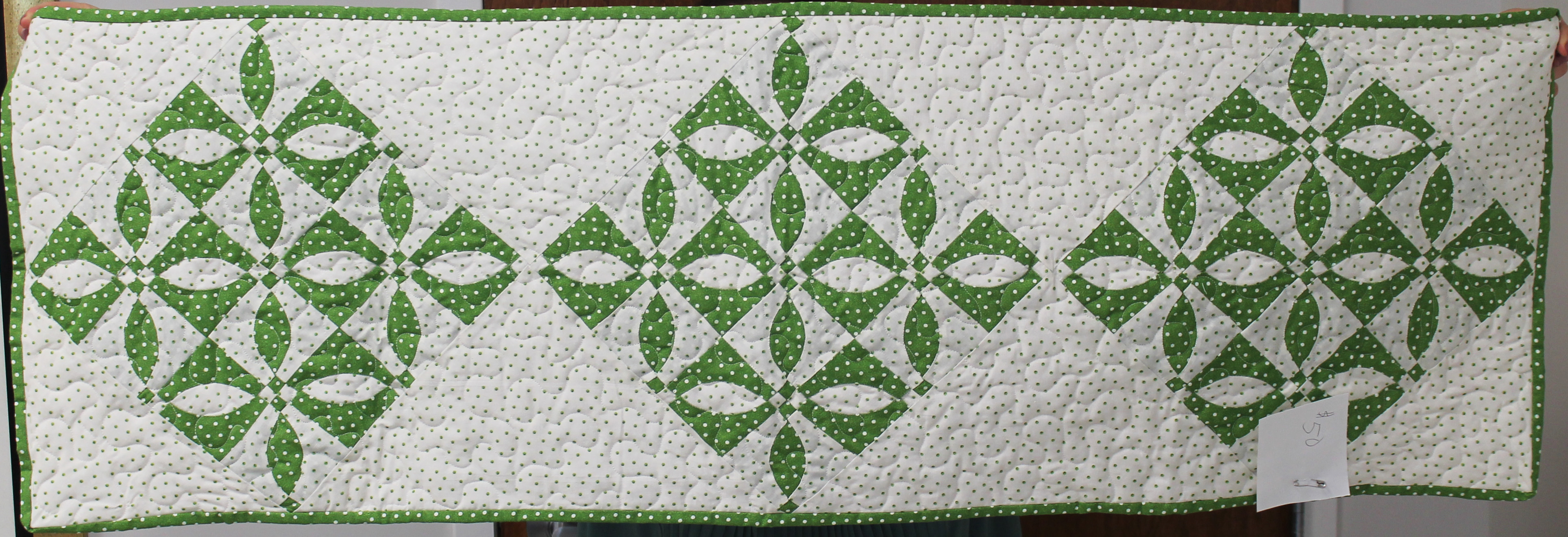 Green and White table runner – Ursuline Sisters of Mount Saint Joseph ...